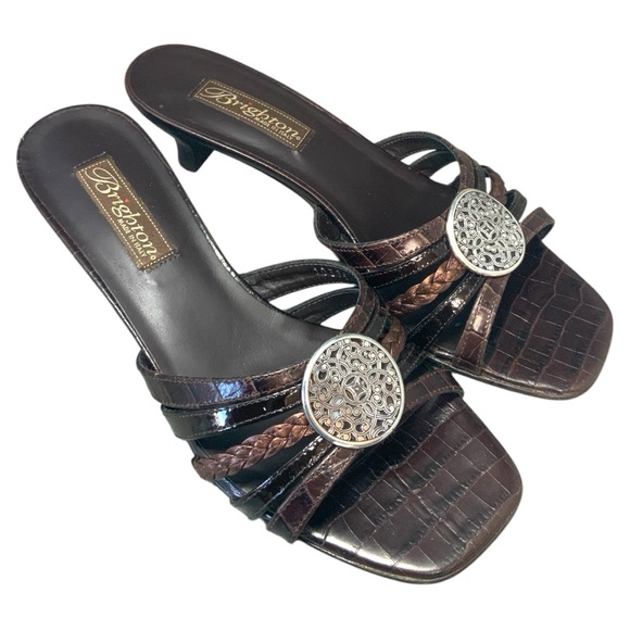 Brighton | Shoes | Brighton Kyoto Leather Sandals Size 75 7 2 Brown ...